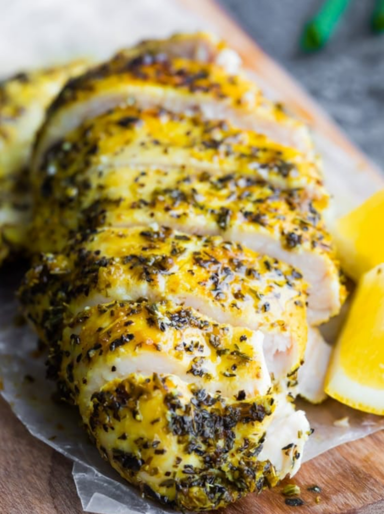 Lemon Pepper Boneless Skinless Chicken Breast with White Rice and ...